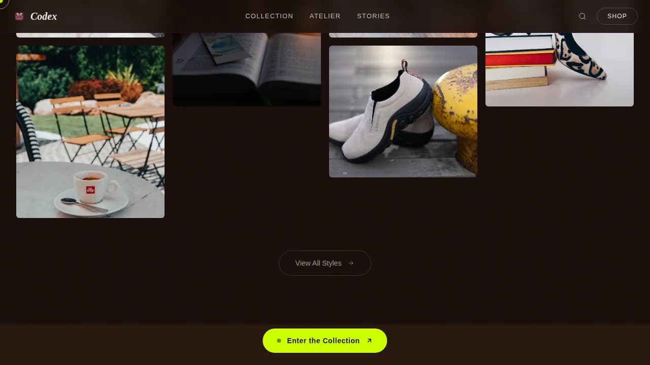 Codex — Artisanal Footwear Brand Landing Page Template Template | Build ...