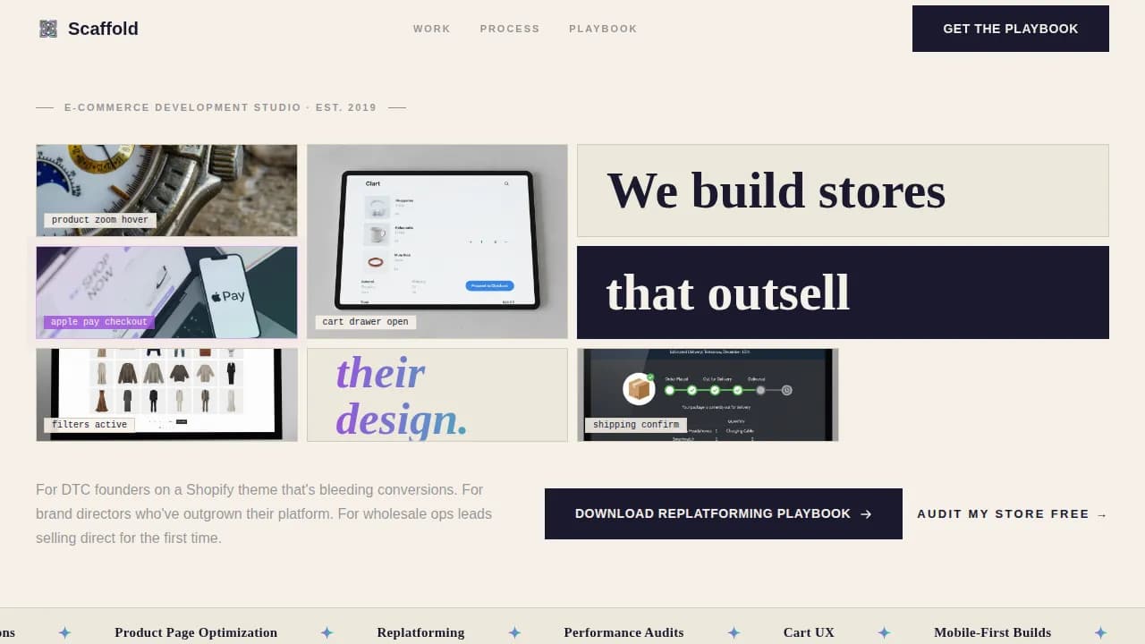 Build — Expert Ecommerce Development Landing Page Template | Build ...