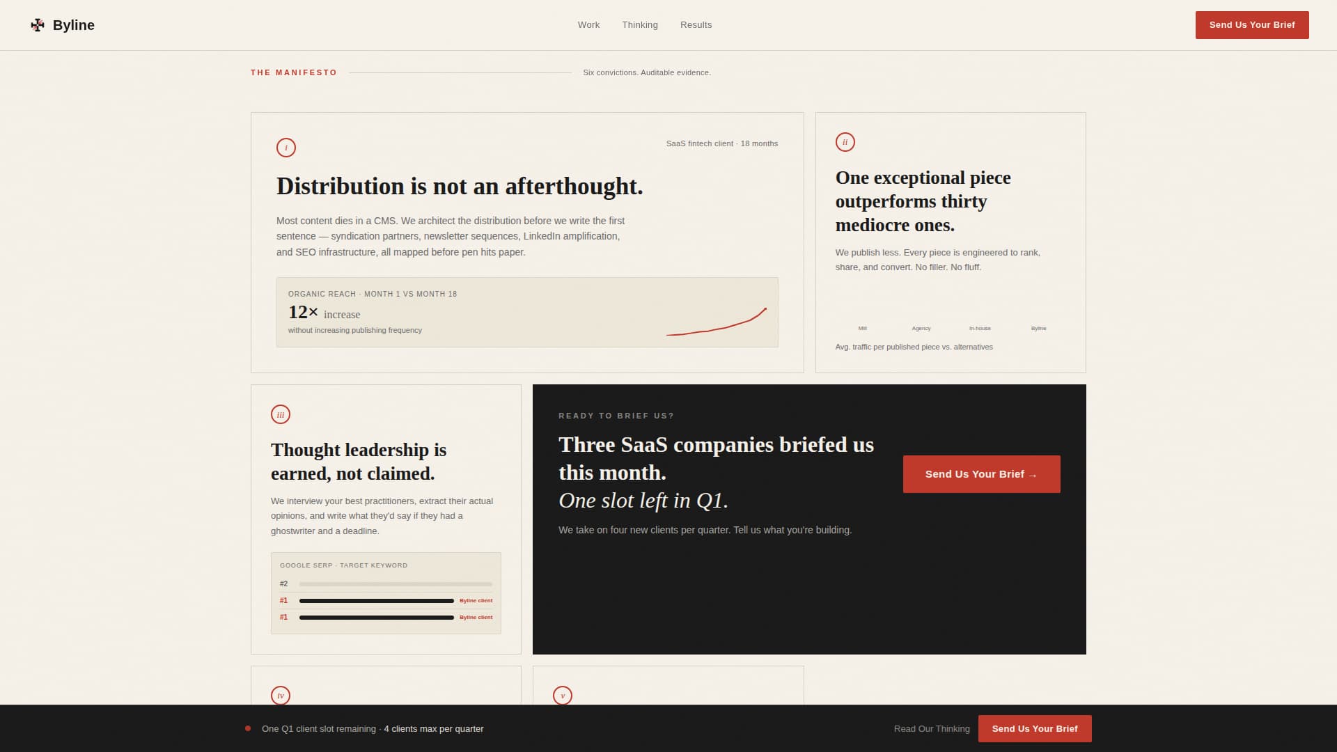 Byline - Authoritative Contentmarketing Landing Page Template | Build ...