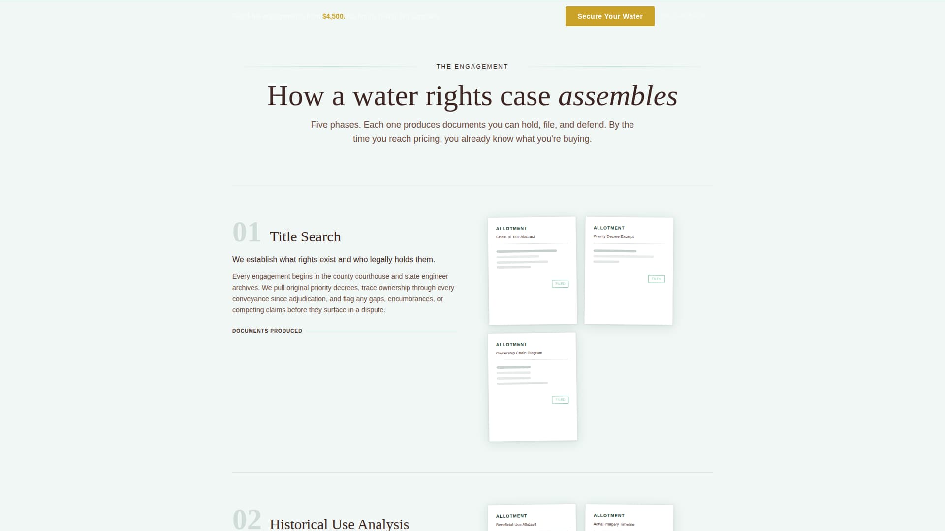 Allotment - Trusted Waterrights Landing Page Template Template | Build ...
