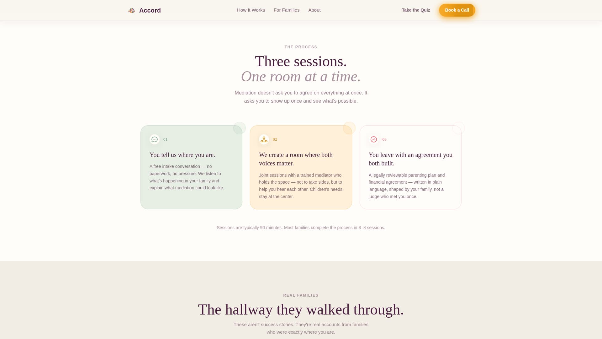 Accord - Compassionate Mediation Landing Page Template Template | Build ...