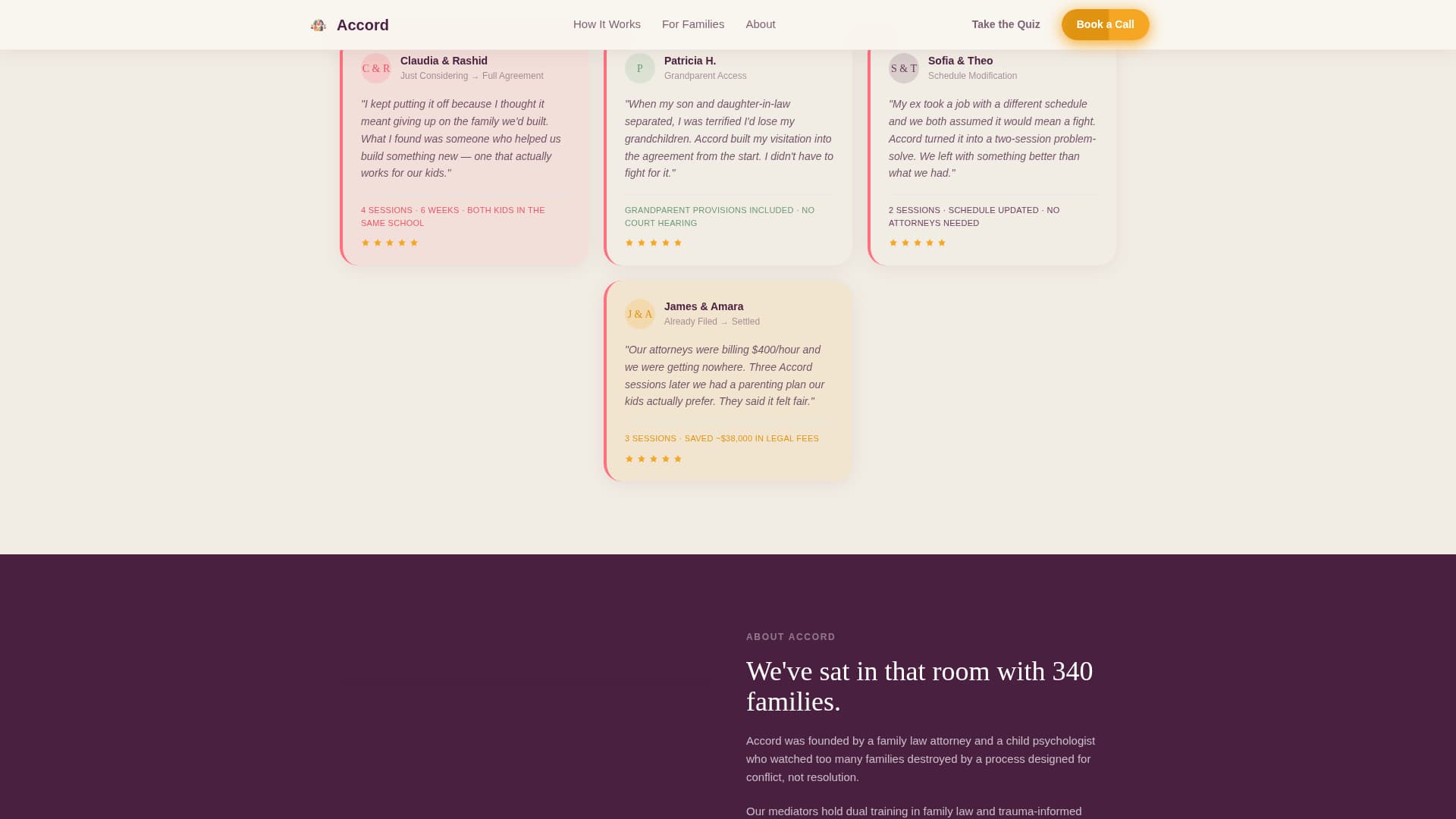 Accord - Compassionate Mediation Landing Page Template Template | Build ...
