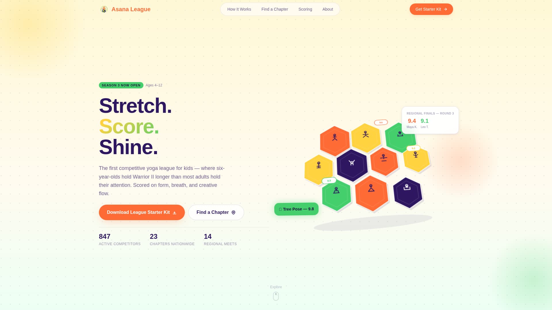 Asana - Dynamic Kidsyoga Landing Page Template Template | Build Fully ...