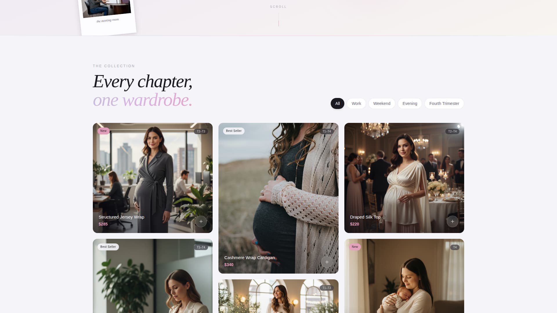 Bloom - Architectural Maternity Landing Page Template Template | Build ...