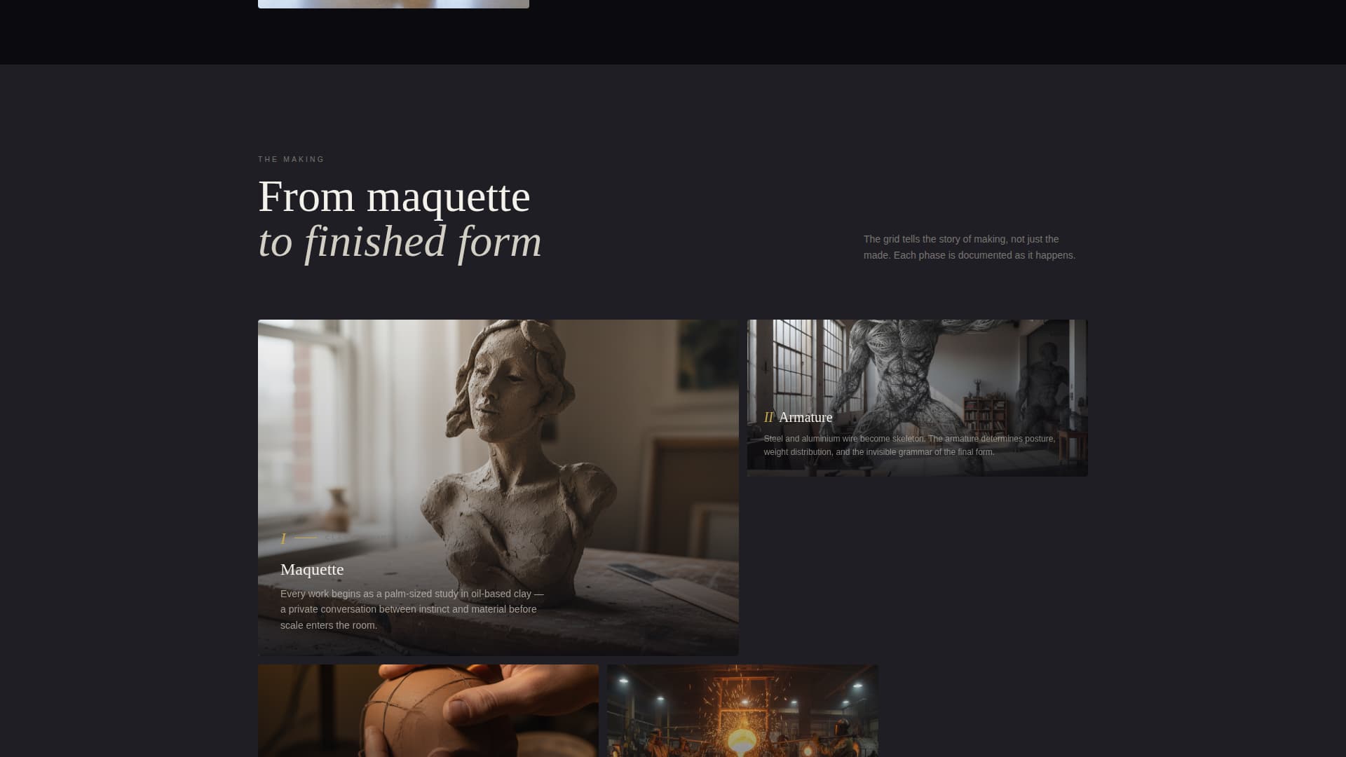 Chisel - Captivating Sculptor Landing Page Template | Build Fully ...