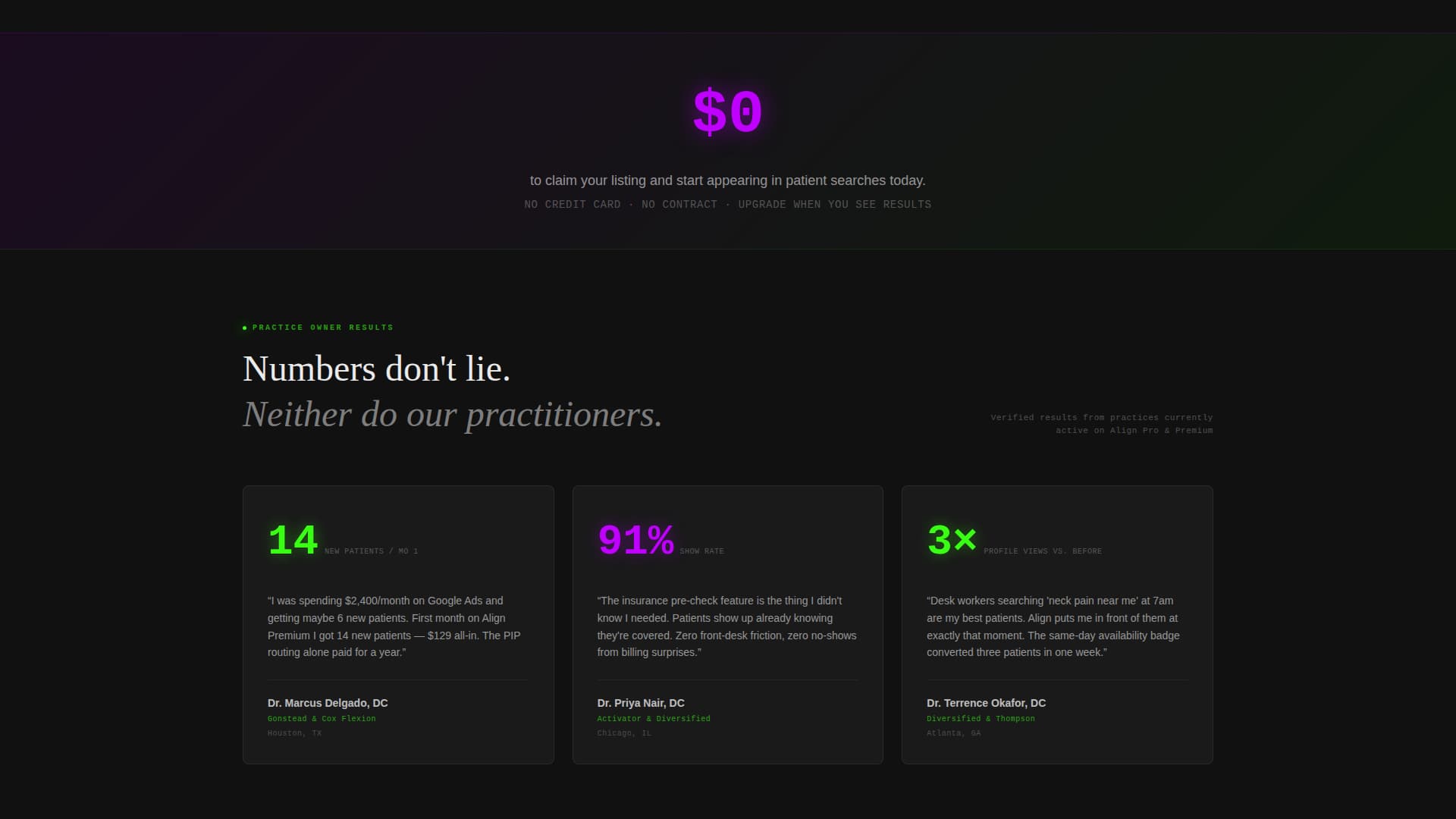 Align - Powerful Chiropractic Landing Page Template Template | Build ...