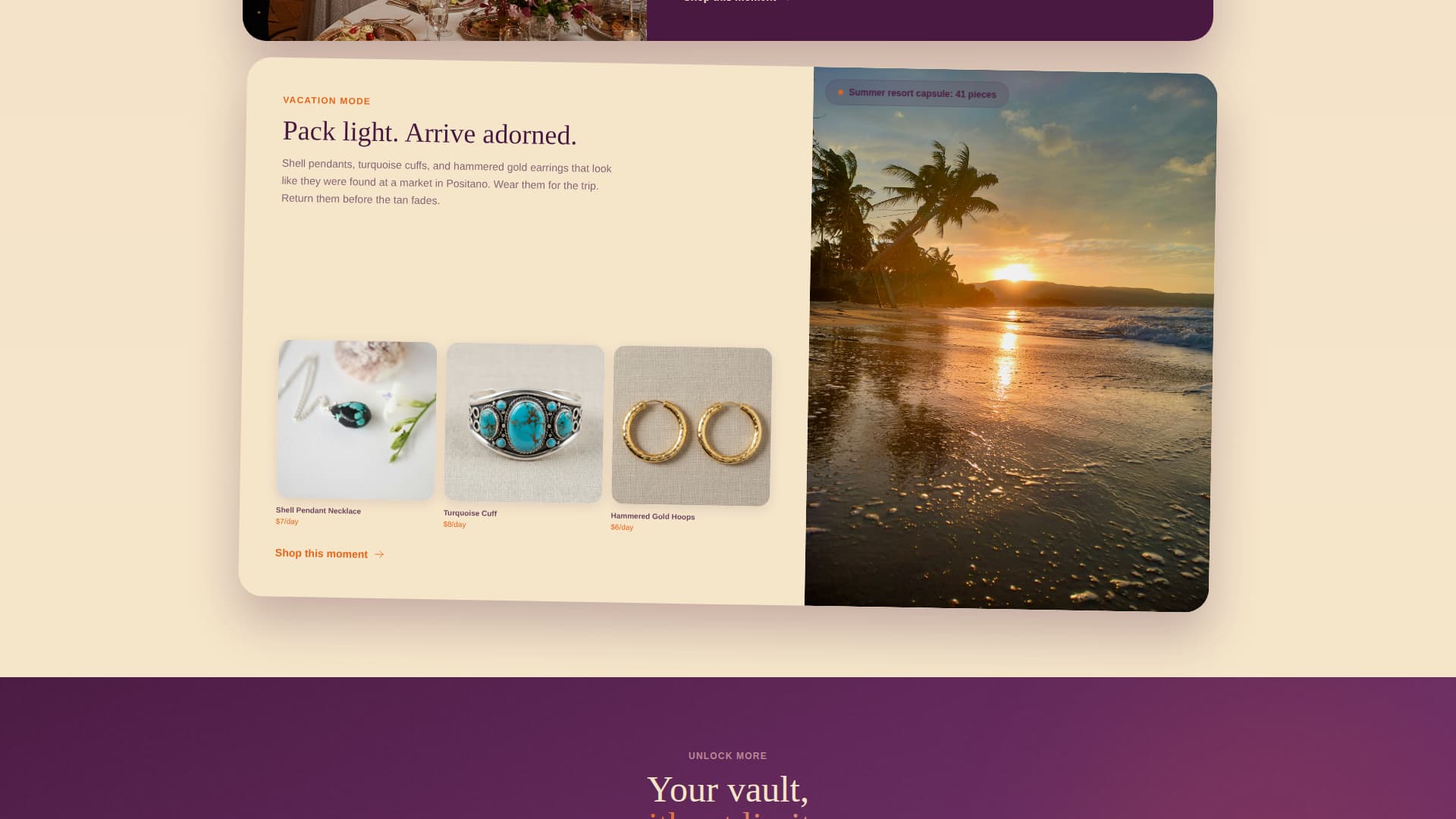 Adorn - Luxe Jewelryrental Landing Page Template Template | Build Fully ...