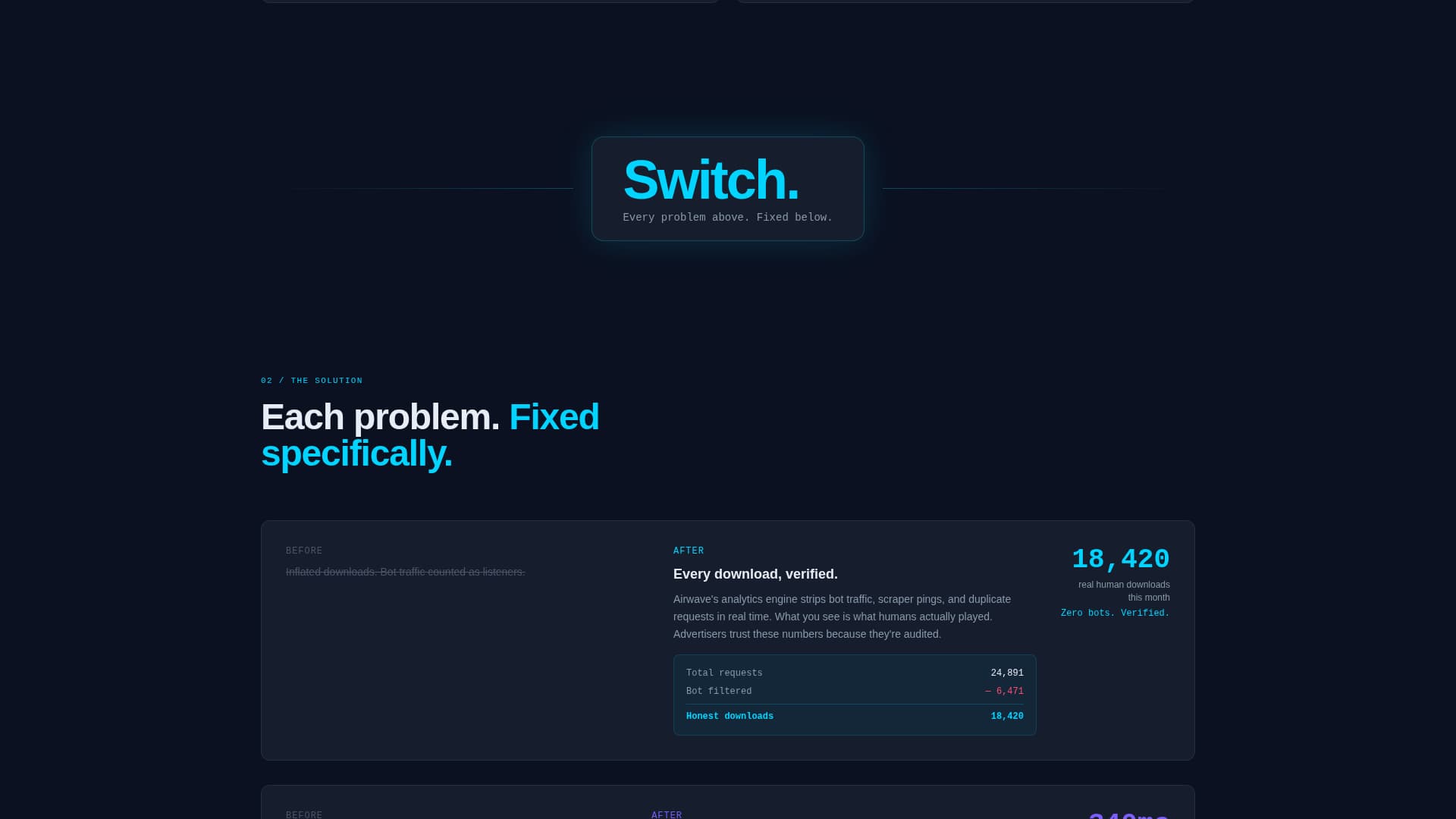 Airwave - Powerful Podcast Hosting Landing Page Template Template ...