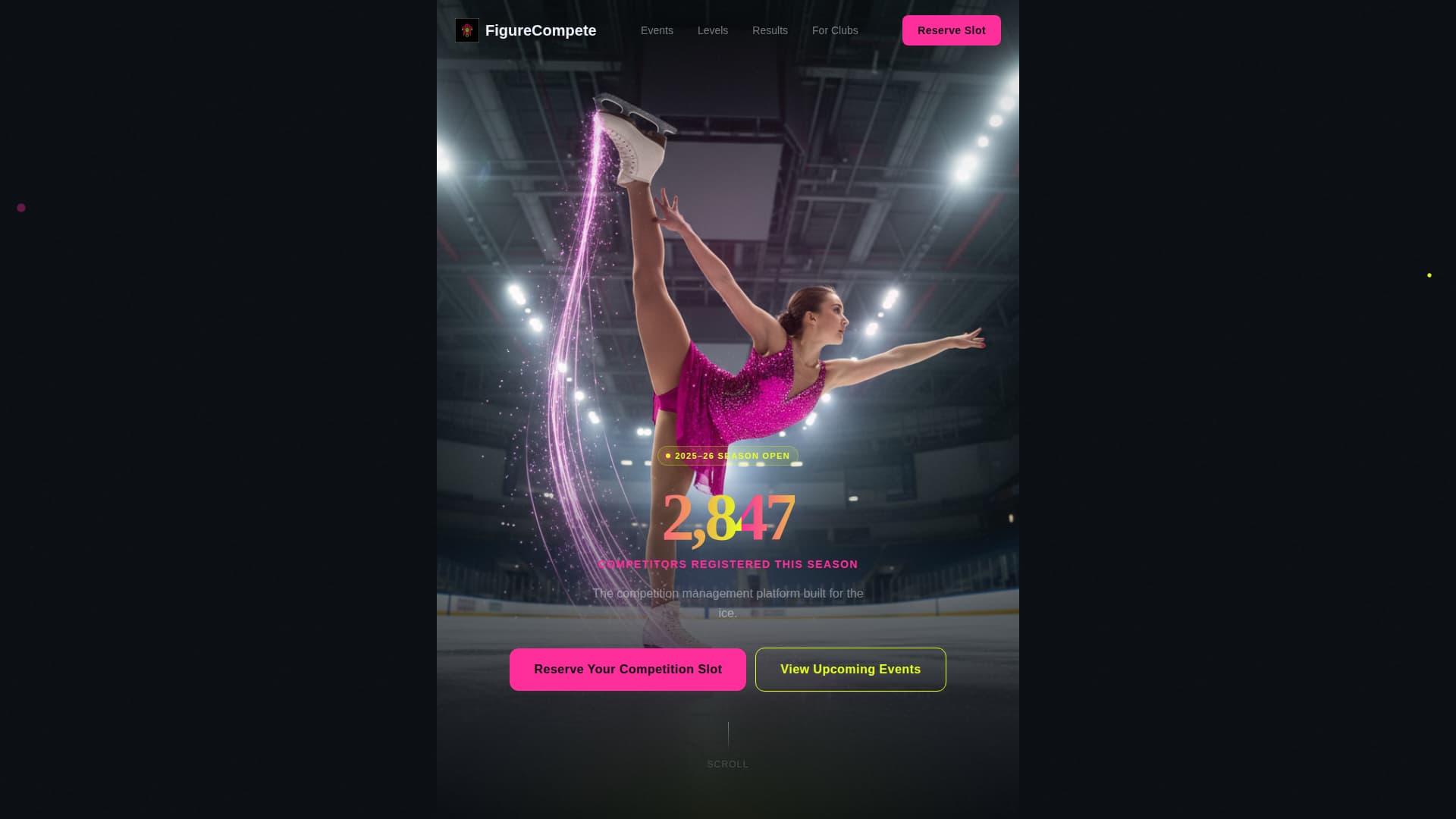 Axel - Electric Figureskating Landing Page Template Template | Build ...
